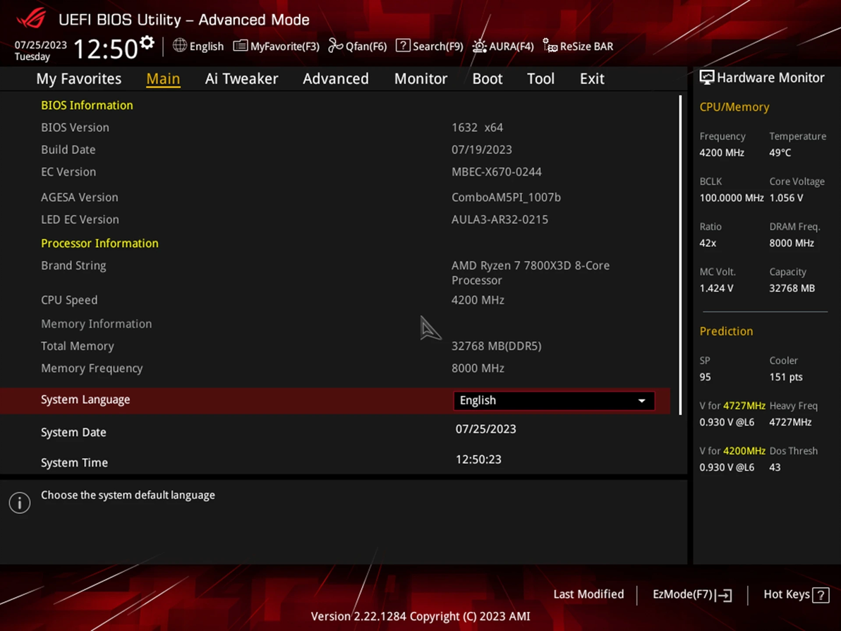 7800X3D ROG B650E-I 16X2 DDR5 8000 BIOS设置分享 - 哔哩哔哩