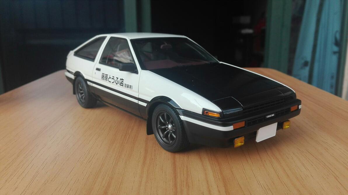 【车模微评】AUTOart 1：18 丰田AE86 头文字D黑盖 最终版 - 哔哩哔哩