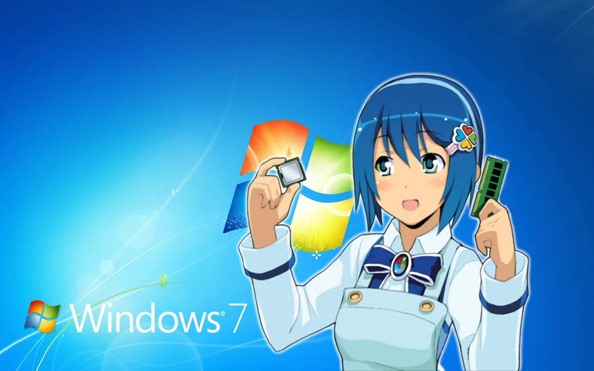 win7娘壁纸分享 - 哔哩哔哩