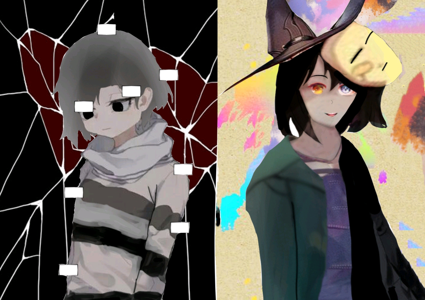 [undertale AU]Core!frisk&Drawing!frisk - 哔哩哔哩