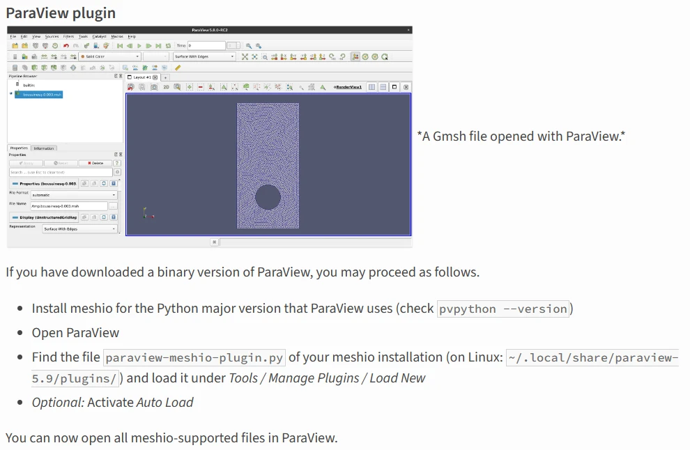 关于.msh文件如何在paraview中查看？ - 哔哩哔哩