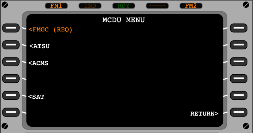 A320 MCDU - 哔哩哔哩