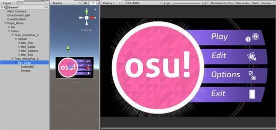 【Unity】UGUI系列教程——OSU！动态界面制作！ - 哔哩哔哩
