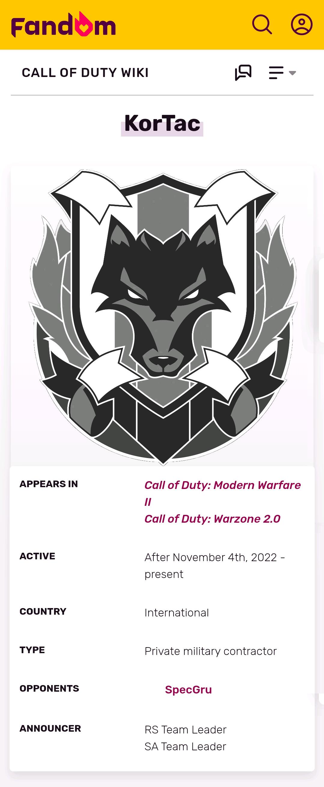 [cod19MW2|wiki]组织介绍——kortac - 哔哩哔哩