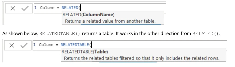 DAX专题13: RELATED and RELATEDTABLE - 读书笔记(21) - 哔哩哔哩