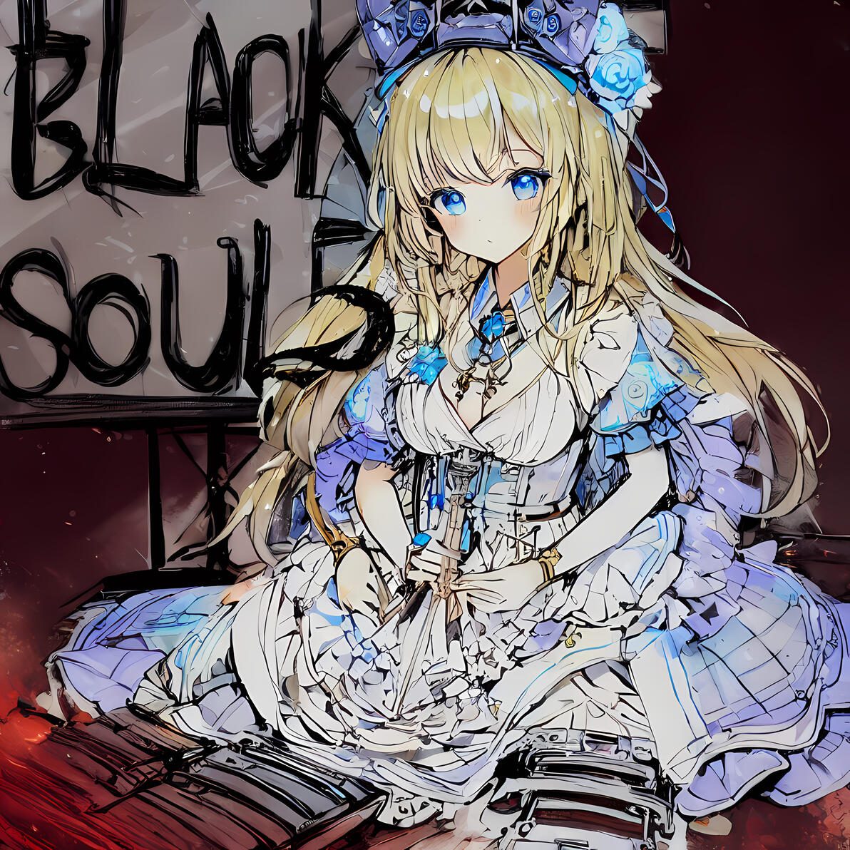 【NovelAI】爱丽丝 Blacksouls CG【AI绘画】 - 哔哩哔哩