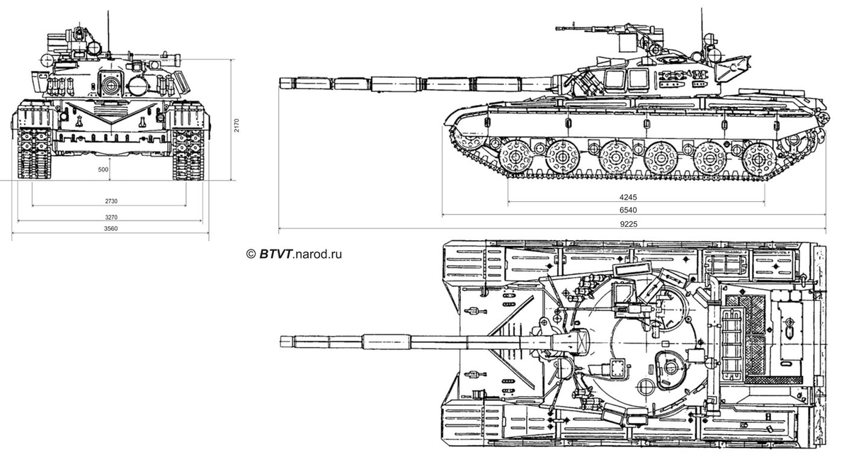 多个第一：T-64主战坦克的结构图 - 哔哩哔哩