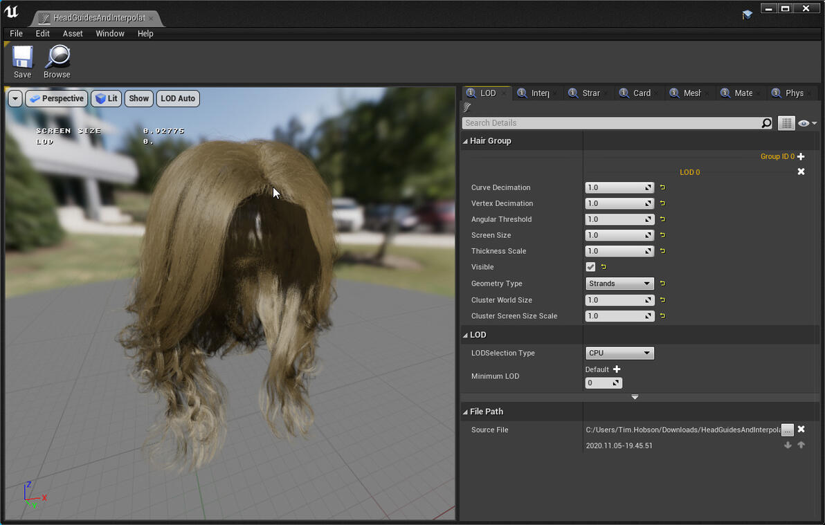UE5管理内容-Groom属性和参考 - 哔哩哔哩