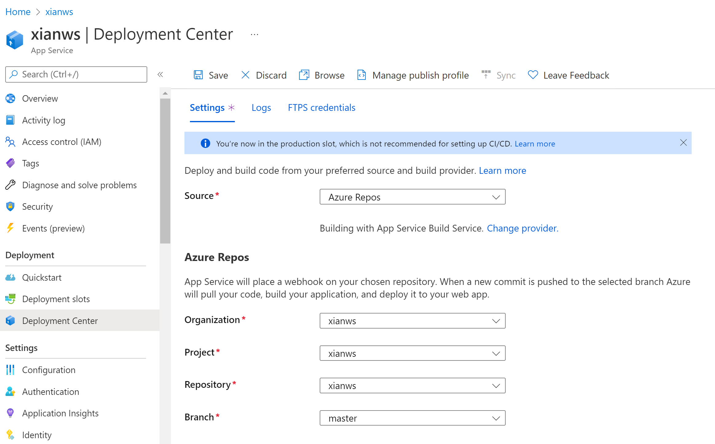 Azure App Service也比Azure Pipeline好用太多了吧 - 哔哩哔哩