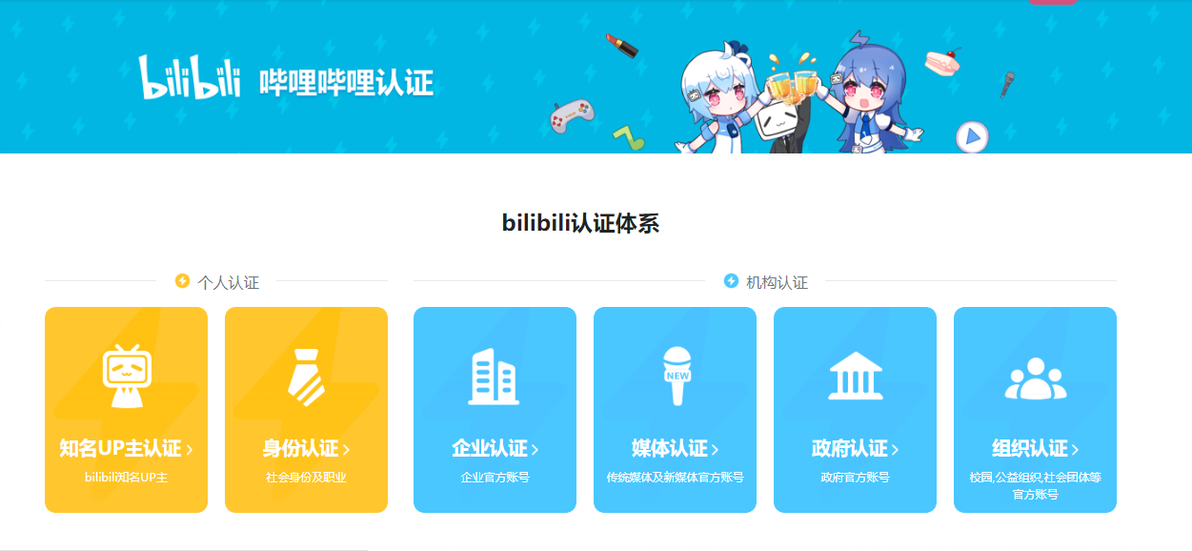 bilibili个人认证web端入口申请正式开放！ - 哔哩哔哩