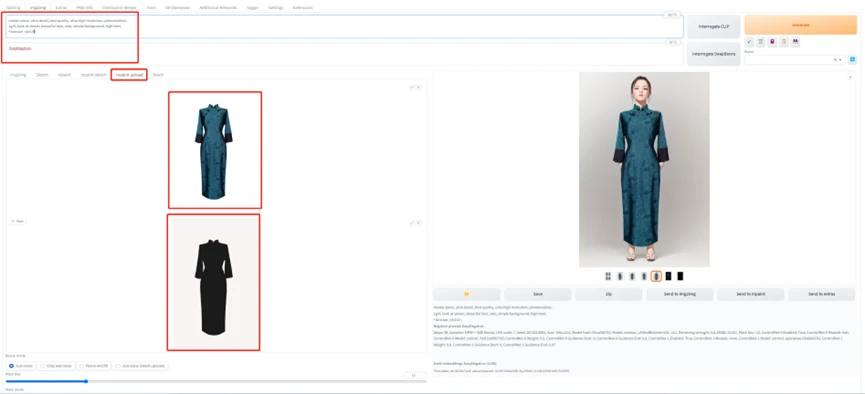 Controlnet+Inpaint让AI模特穿上你家的衣服 - 哔哩哔哩