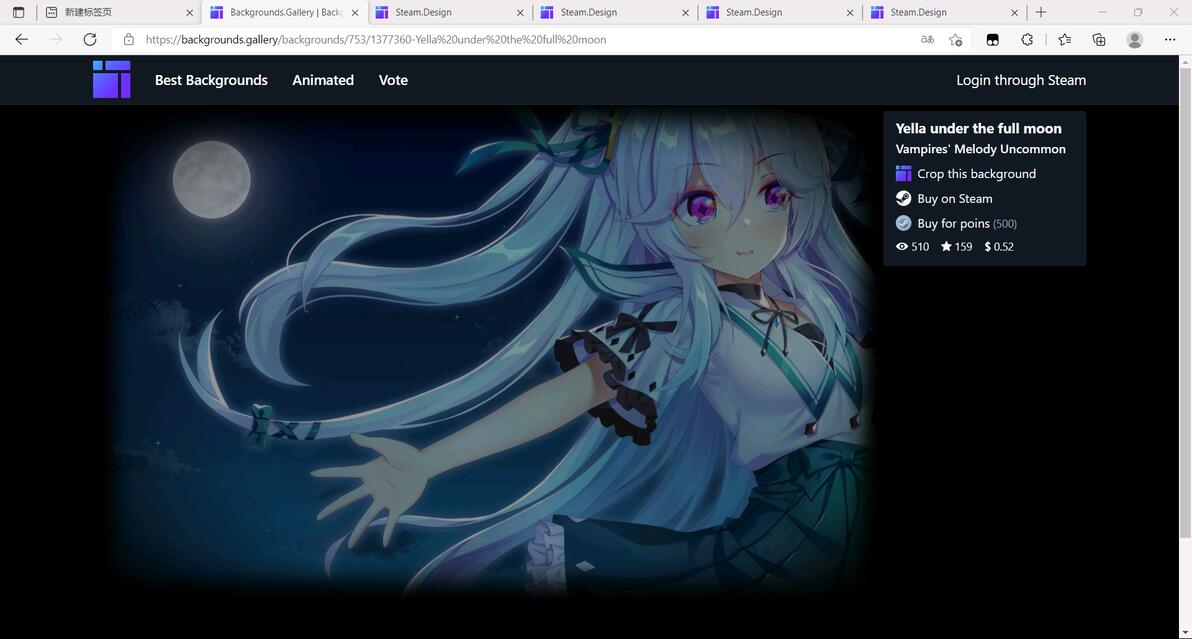 好看的steam二次元背景个人资料（壁纸）附csgo roll枪 - 哔哩哔哩