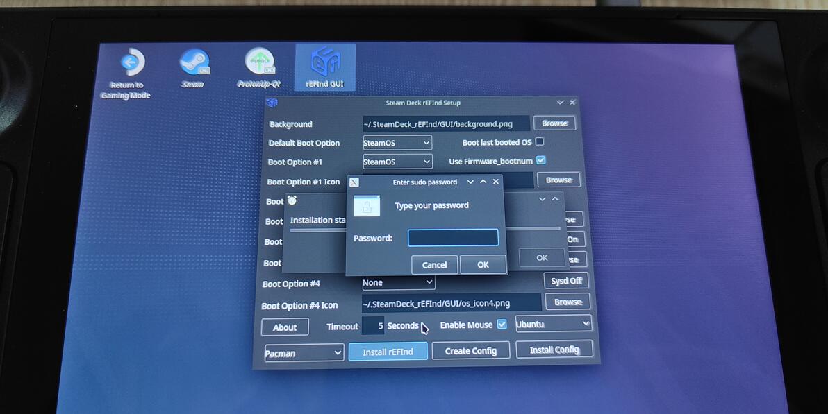 SteamDeck单盘双系统的可视化引导管理界面与AMD面板 - 哔哩哔哩