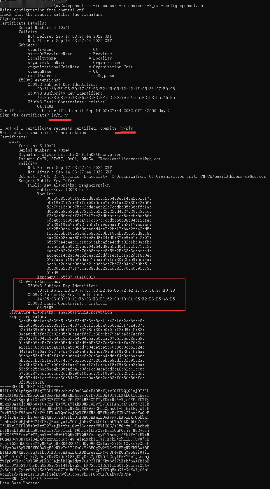 OpenSSL命令行：自建CA&操作CRL - 哔哩哔哩
