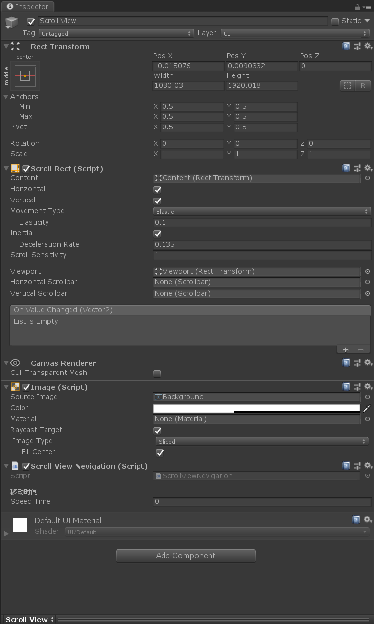 Unity 控制scrollview移动到指定位置 哔哩哔哩