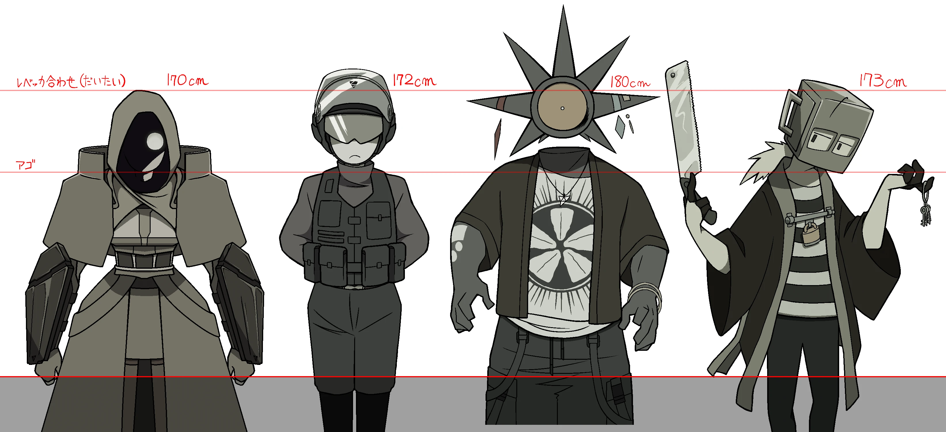 【中字】MINDHACK角色身高 - 哔哩哔哩