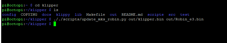 Klipper 刷新固件到 Mks Robin E3d 哔哩哔哩