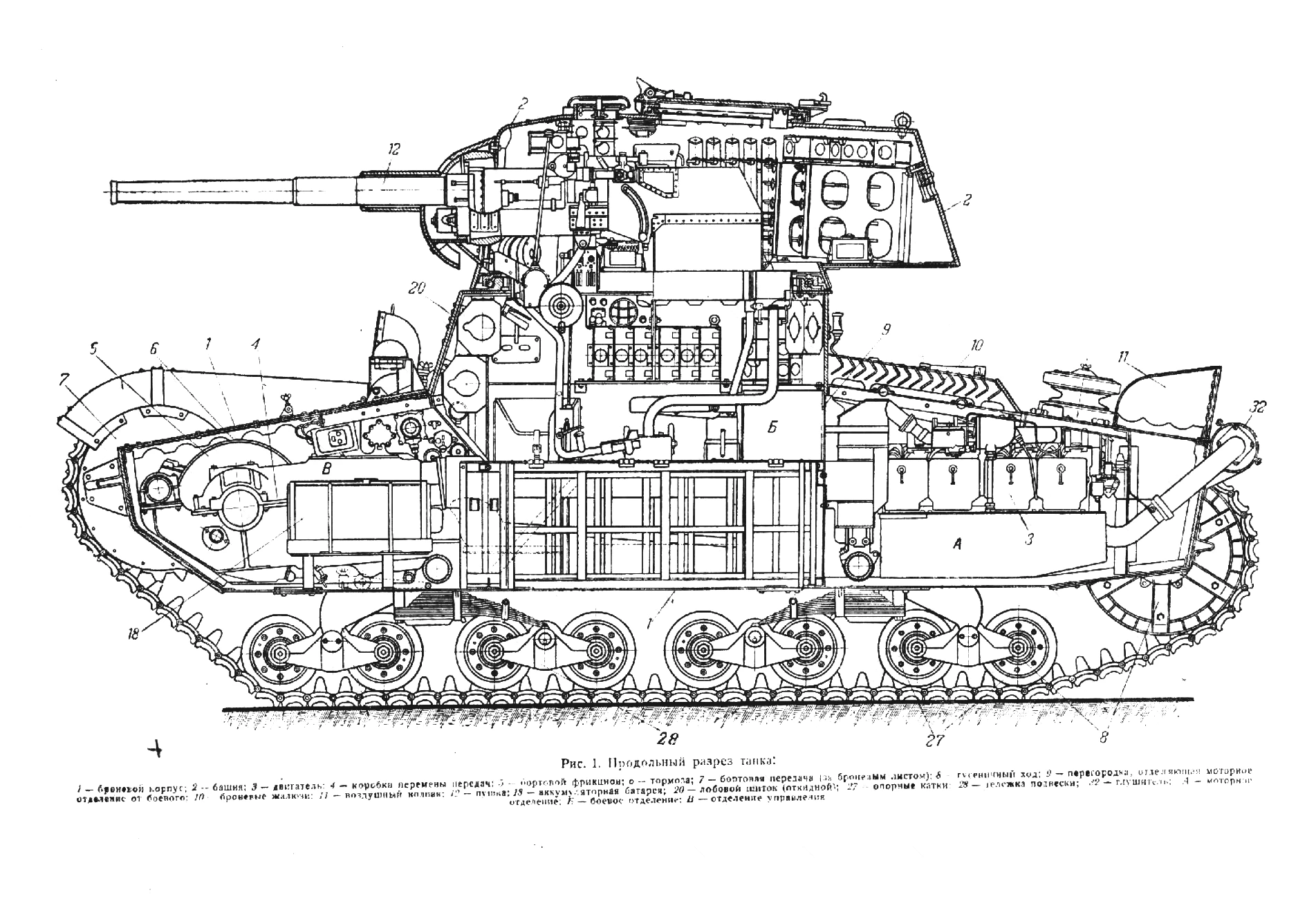 【档案搬运】T-26坦克线图、内构 - 哔哩哔哩