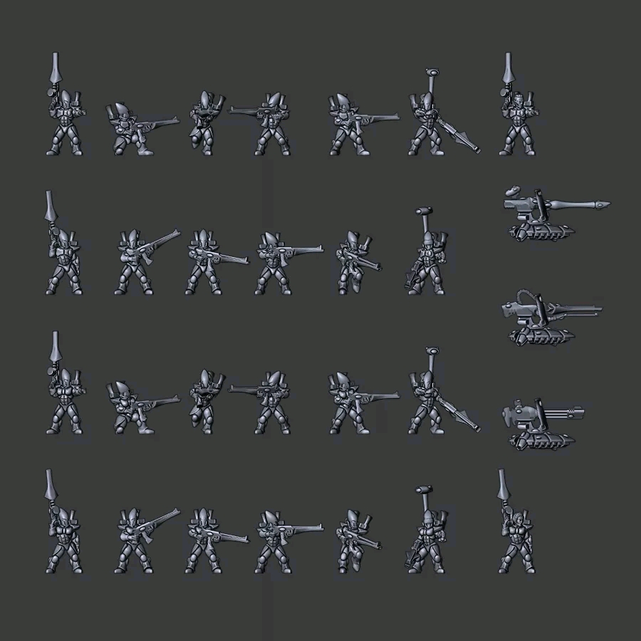 10mm 1/144 战锤40k 灵族 LORD_CHRONOS - 哔哩哔哩