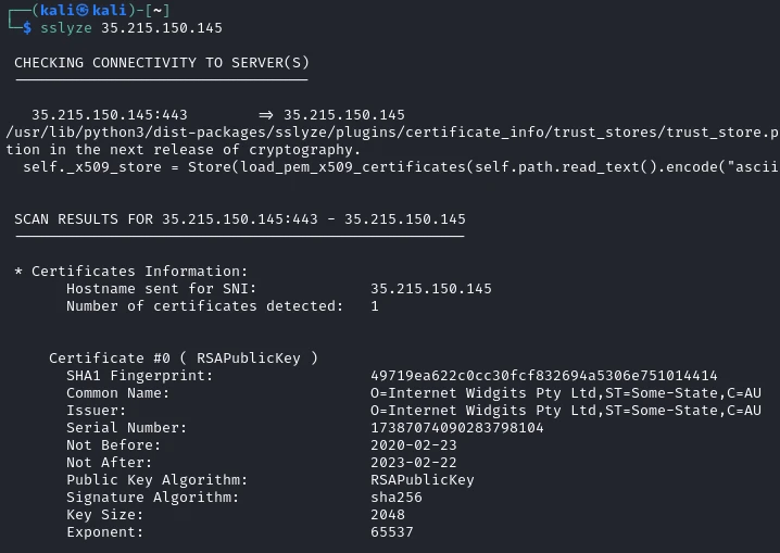 sslyze：一个快速而强大的SSL/TLS扫描工具！全参数详细教程！Kali Linux 教程！ - 哔哩哔哩