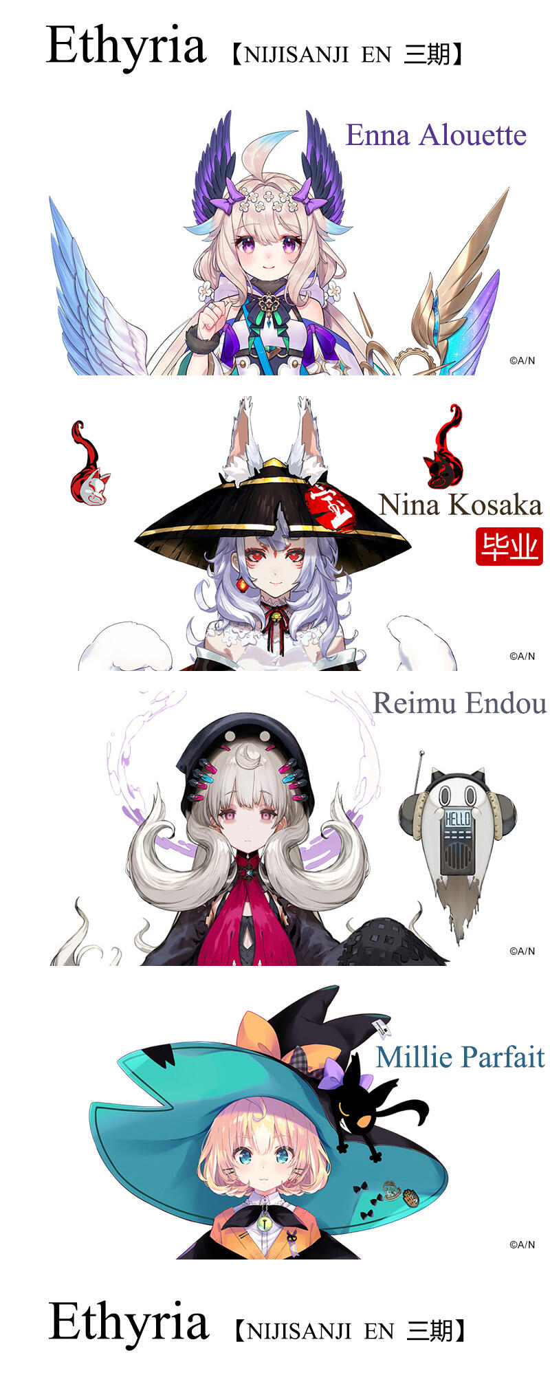 NIJISANJI EN 组合成员（新增十一期） - 哔哩哔哩