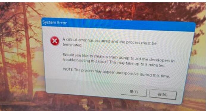bpe美测服System Error报错 a critical error 解决办法 - 哔哩哔哩