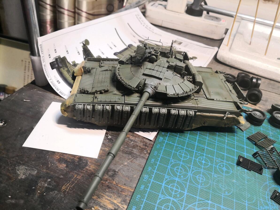 小号手 俄罗斯T80BVM主战坦克 - 哔哩哔哩