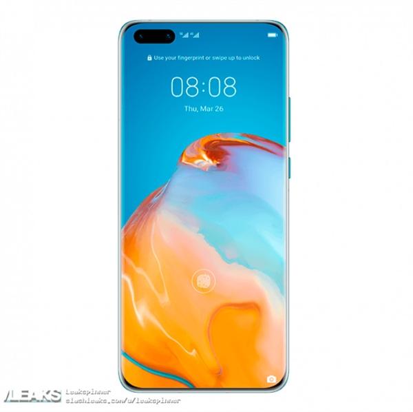 华为P40、P40 Pro亮屏渲染图曝光：四曲面屏近乎零边框 - 哔哩哔哩