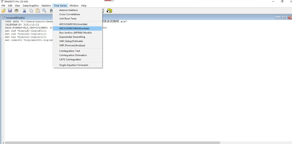 二元GARCH-BEKK模型以及Winrats代码实现 - 哔哩哔哩