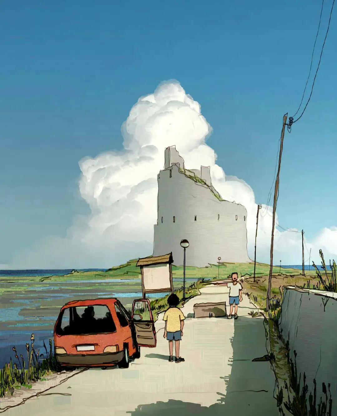 ins 插画师 alariko 笔下的治愈系插画作品 - 哔哩哔哩