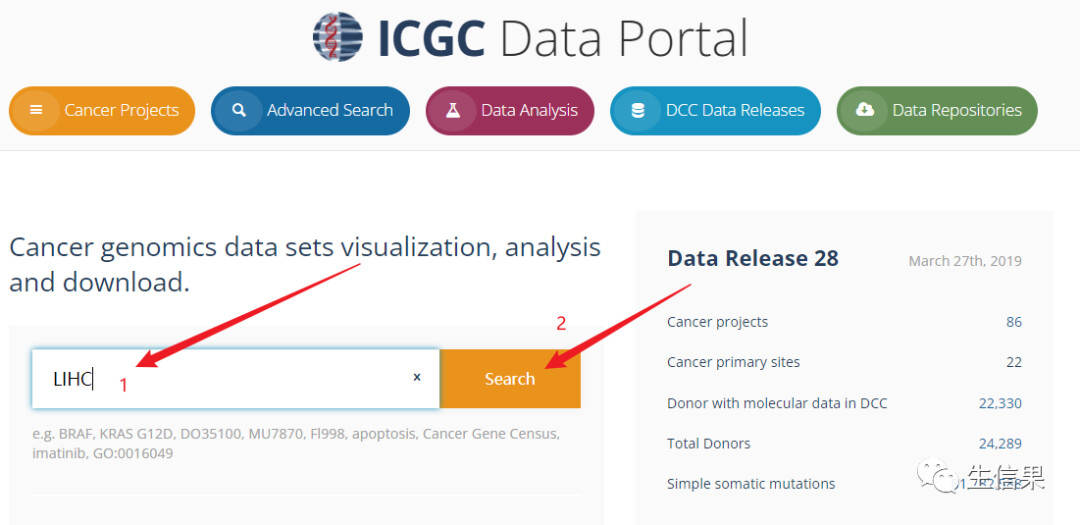 简单使用ICGC数据库进行数据查询与下载 - 哔哩哔哩