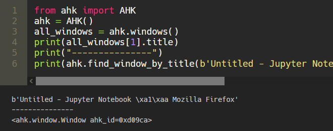 python ahk库使用文档说明 - 哔哩哔哩