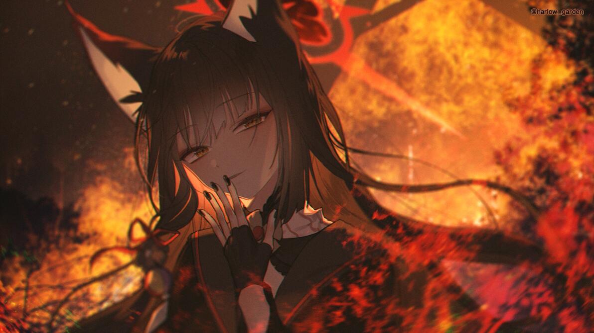 碧蓝档案 狐坂若藻Kosaka Wakamo高质量高像素图片 - 哔哩哔哩