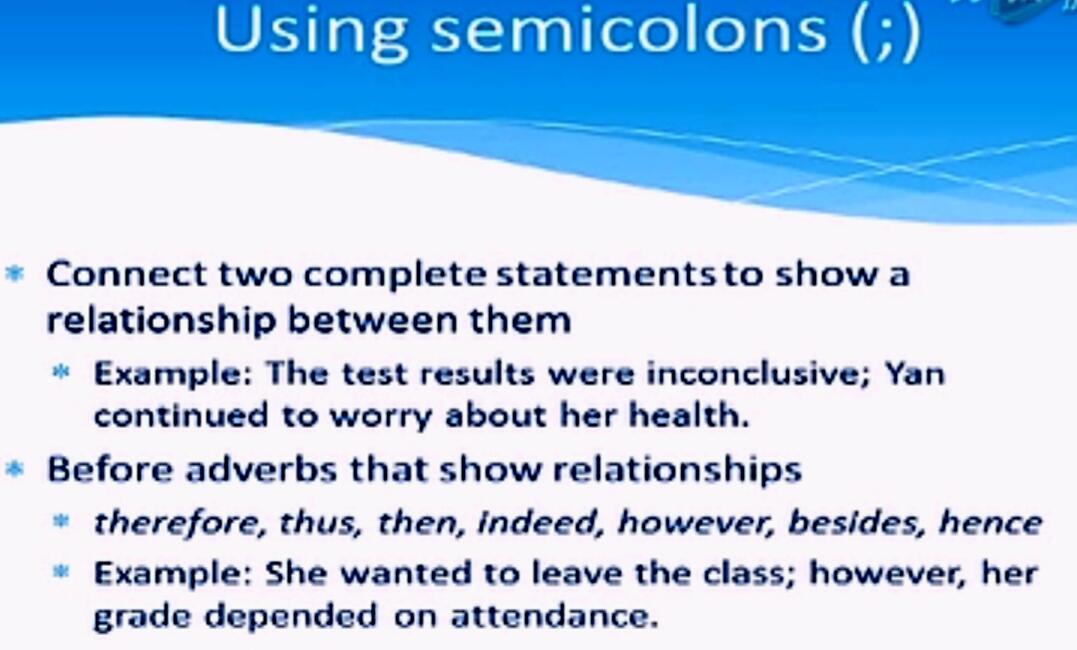 Punctuation: Colon & Semicolon （:）&（;）冒号和分号 - 哔哩哔哩