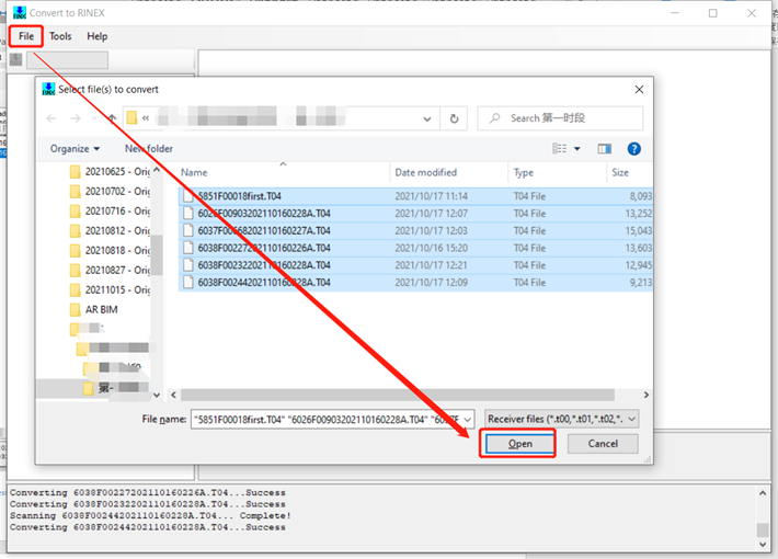 Trimble GNSS T04文件转RINEX文件 - 哔哩哔哩