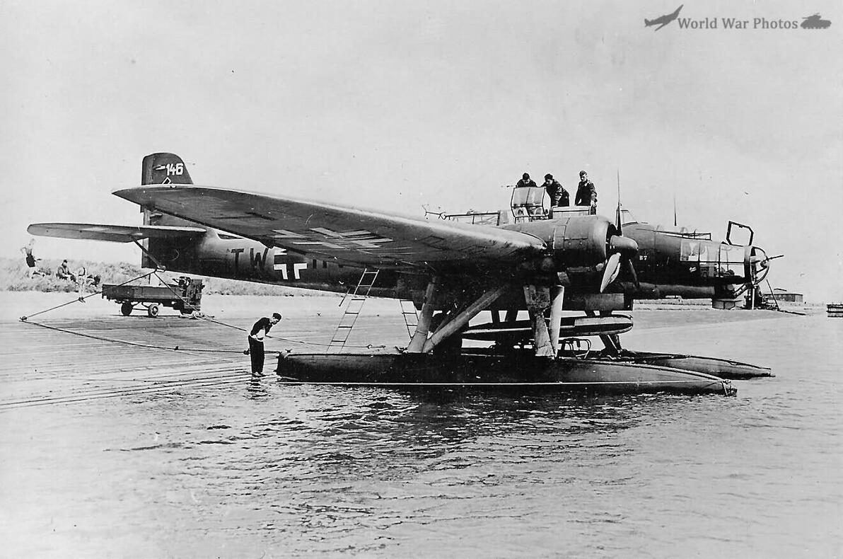 二战德国空军旧照(8) - 亨克尔He115 水上飞机 - 哔哩哔哩