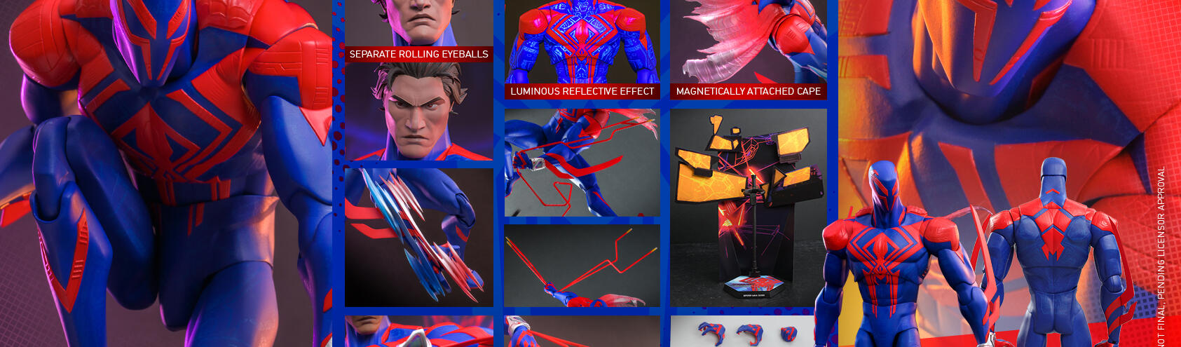 【更新】HotToys《蜘蛛侠：纵横宇宙》蜘蛛侠2099 1：6珍藏人偶 更新后的官图鉴赏 - 哔哩哔哩