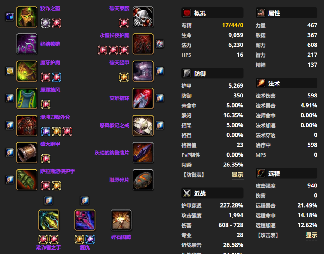 魔兽世界TBC，P5最终阶段，增强萨BIS装备，宝石、附魔推荐 - 哔哩哔哩