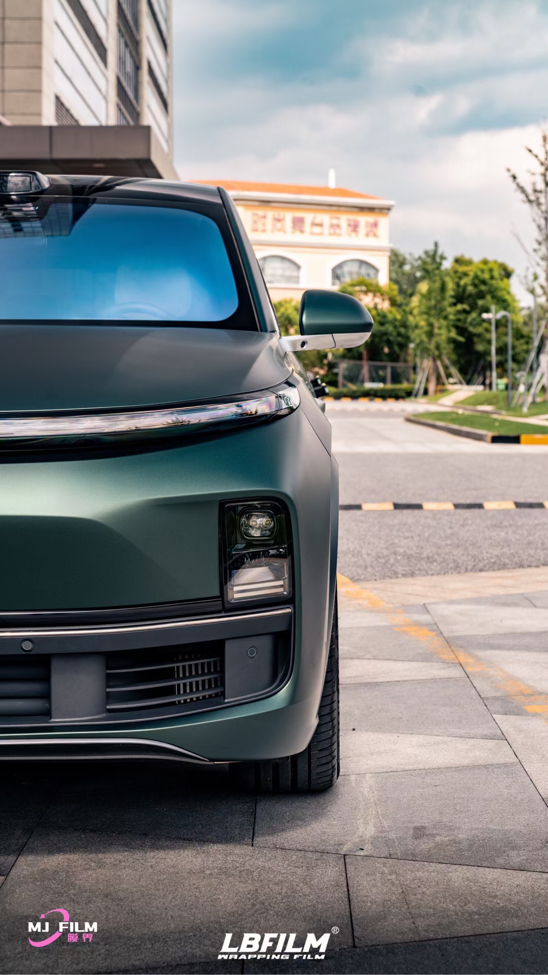 理想L9-LB改色膜仙踪绿，质感与神秘感都恰当好处 - 哔哩哔哩