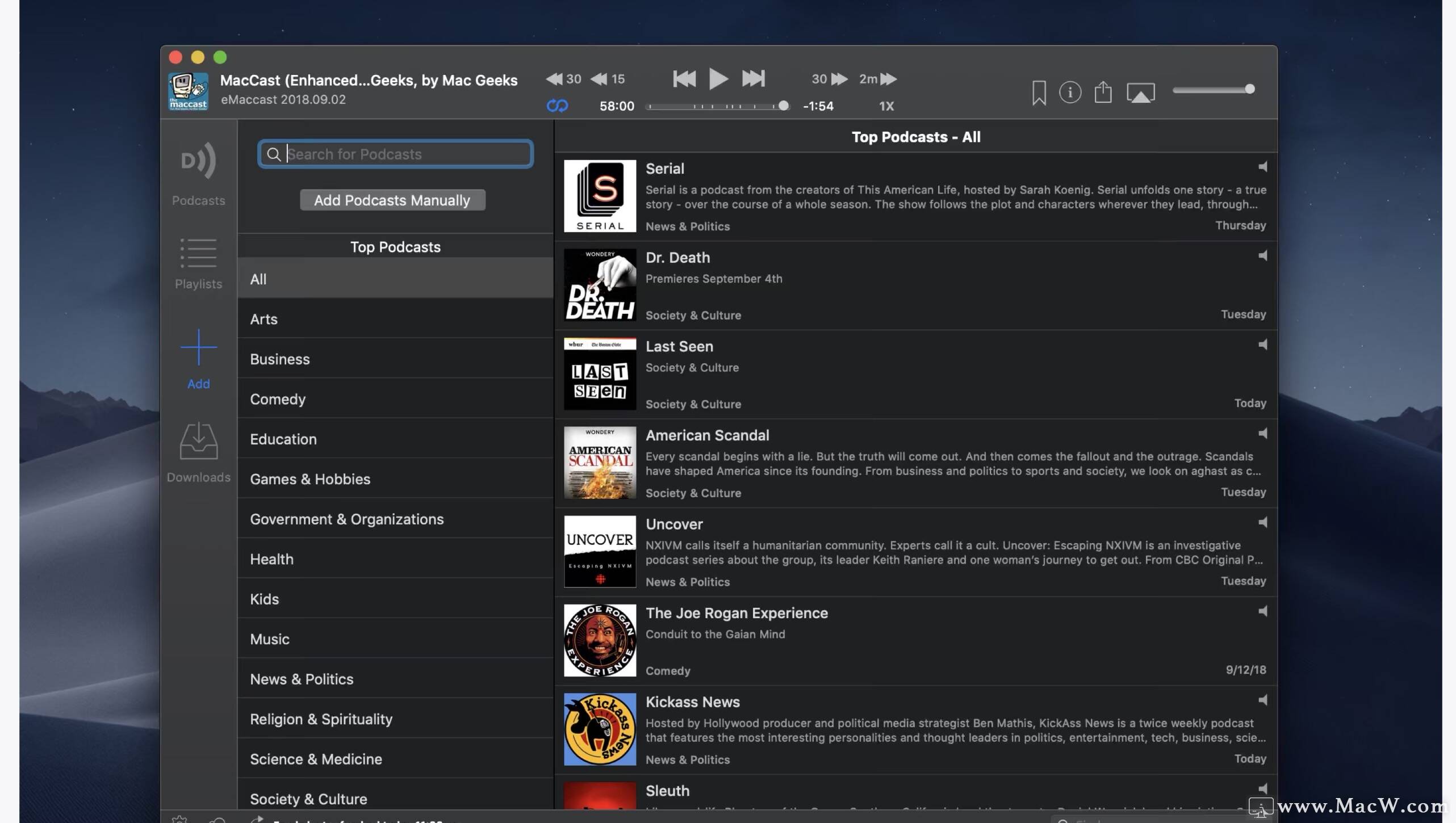 Downcast For Mac downcast-for-mac