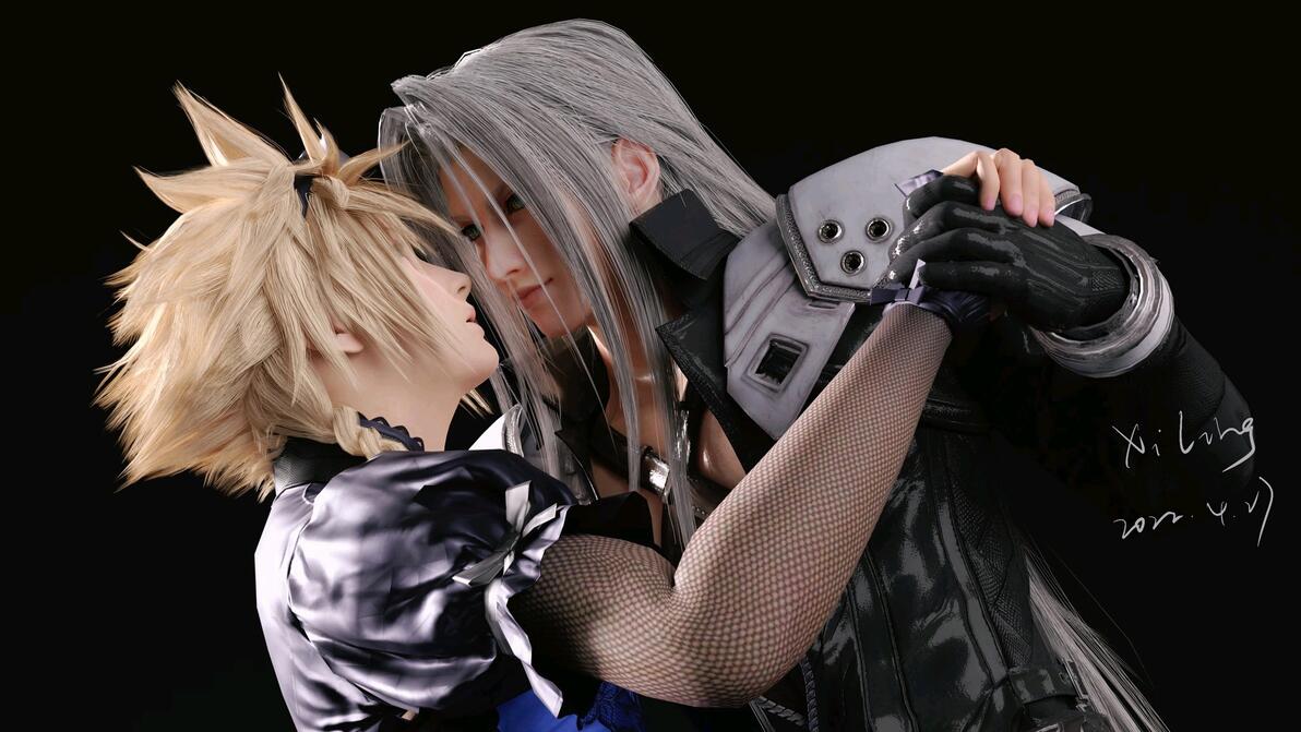 ff7高清同人图（SC）萨菲罗斯X克劳德 - 哔哩哔哩