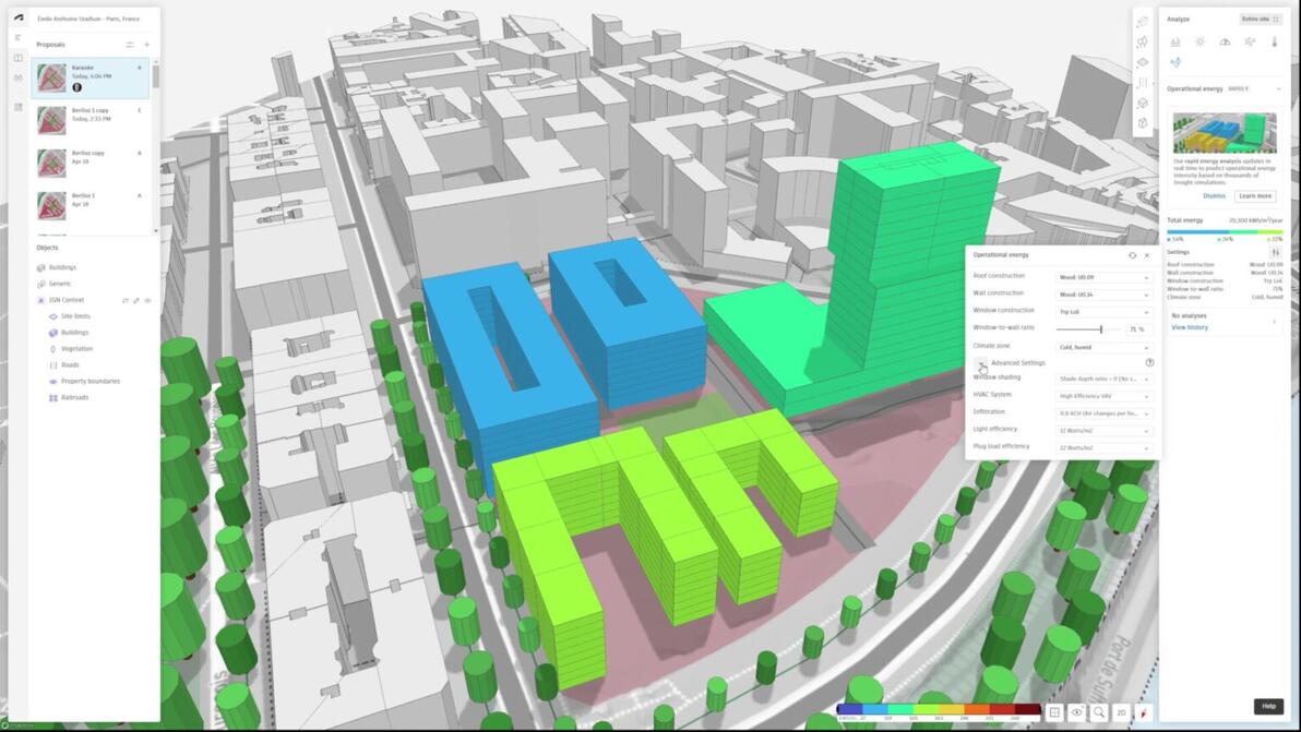 Autodesk Forma （Spacemaker）快速运营能源分析在设计时考虑能源效率 - 哔哩哔哩