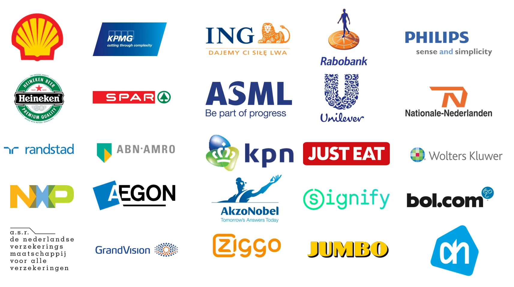 Logos for Brand Finance Netherlands 50 2021 - 哔哩哔哩