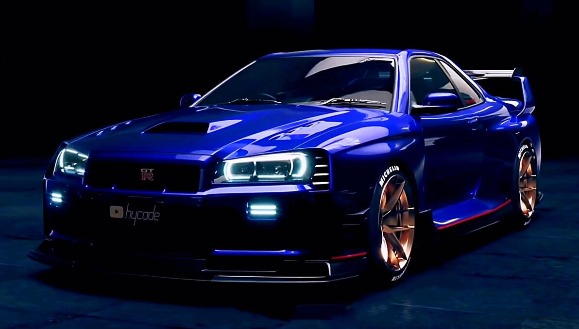 GT-R BNR34（头文字D—神之脚座驾） - 哔哩哔哩