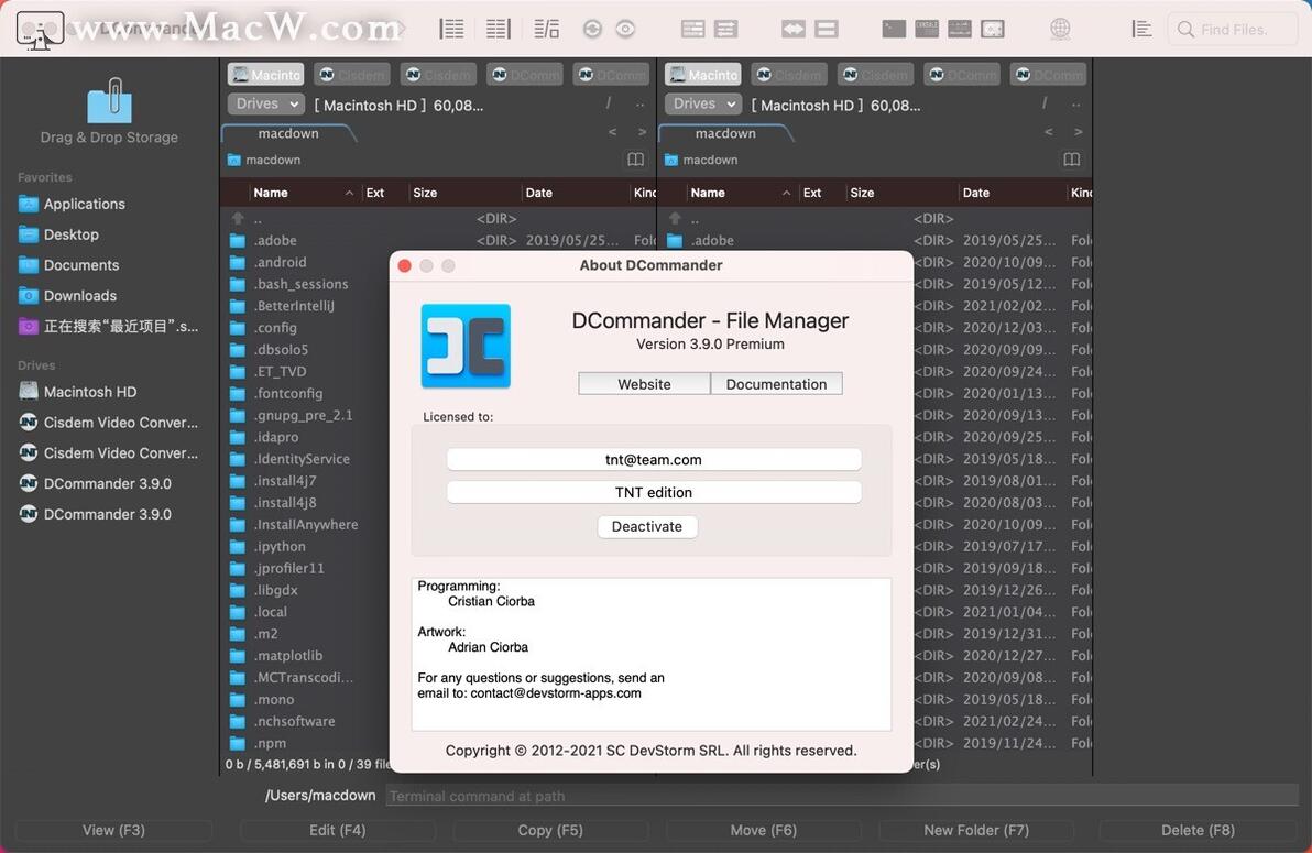 DCommander for Mac(文件管理器)v3.9.0激活版 - 哔哩哔哩