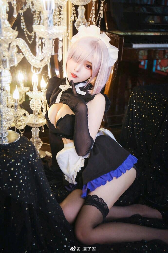 FGO COS——玛修女仆装 - 哔哩哔哩