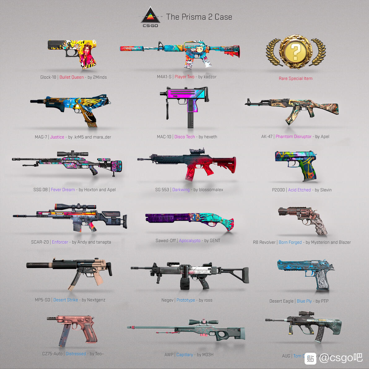 二次元入侵？CSGO棱彩2号武器箱皮肤一览 - 哔哩哔哩