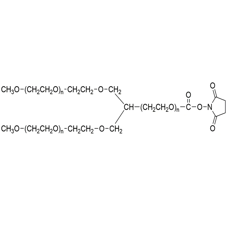Y-shape PEG-SC，Y型聚乙二醇琥珀酰亚胺碳酸酯，Y型PEG产品是一种新型的交联剂 - 哔哩哔哩