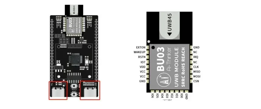 安信可UWB室内定位模块，BU03 测距说明教程 - 哔哩哔哩